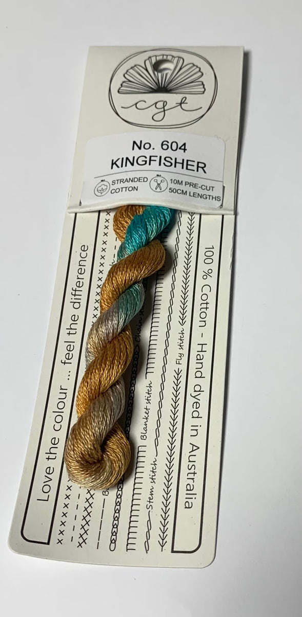 Kingfisher - Cottage Garden Threads – Rebel Stitcher Designs