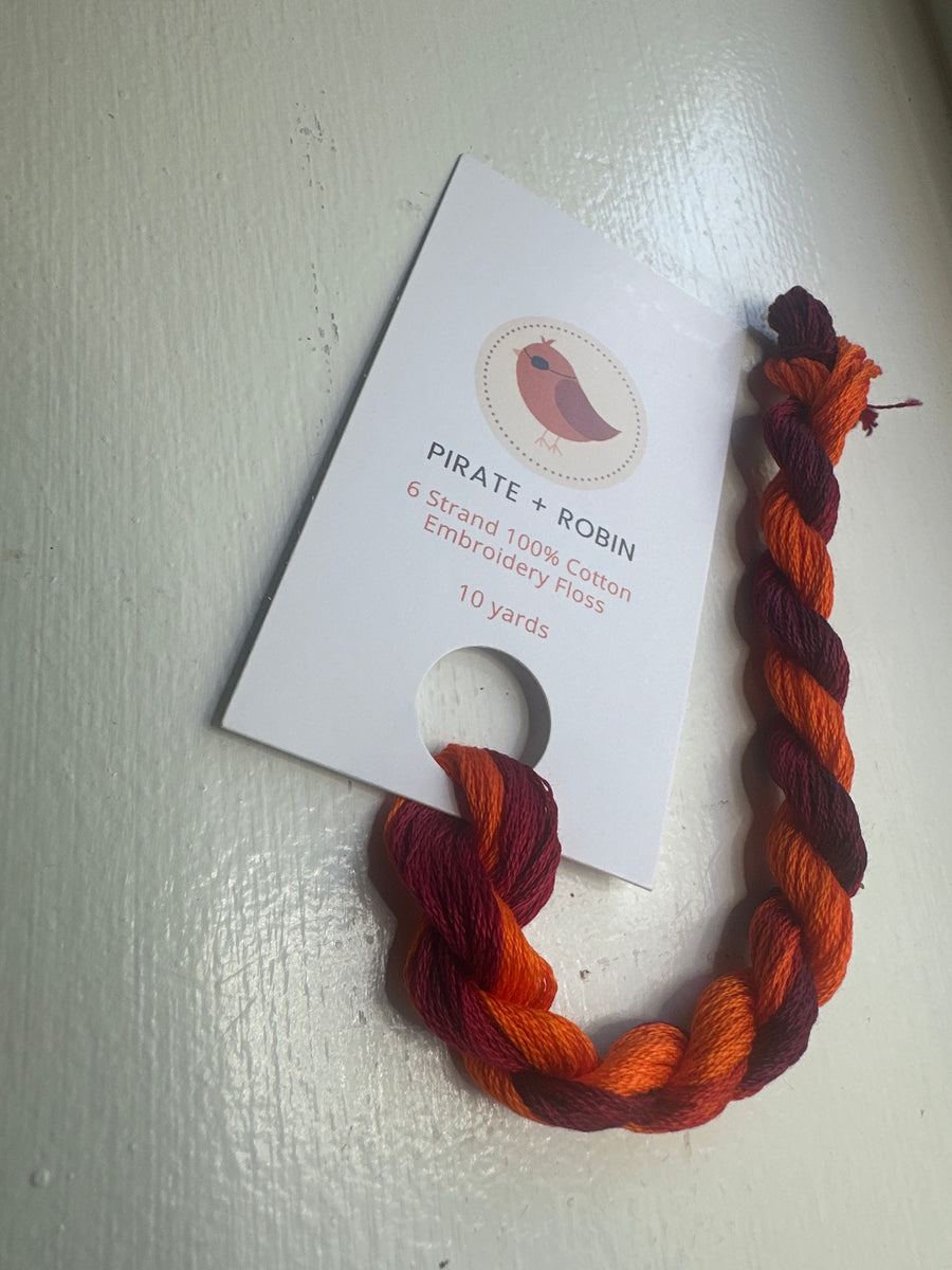 Pirate + Robin: Pumpkin Sunset – Rebel Stitcher Designs