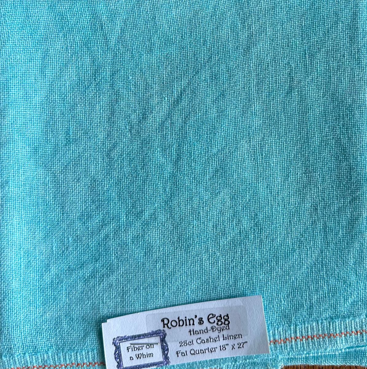 * 28ct. Robin’s Egg- Fiber On A Whim Linen- fat 1/4 quarter – Rebel ...