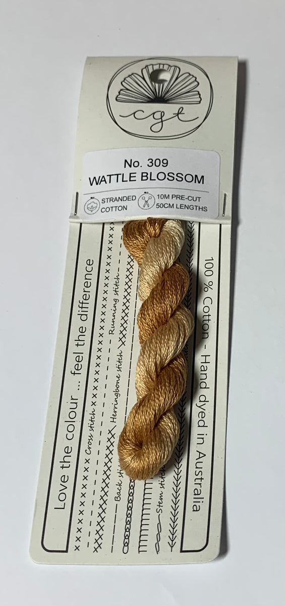 Wattle Blossom- Cottage Garden Threads – Rebel Stitcher Designs