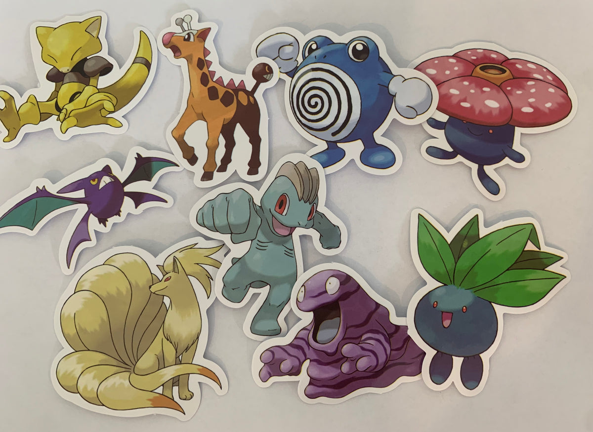 Pokémon Sticker pack – Rebel Stitcher Designs