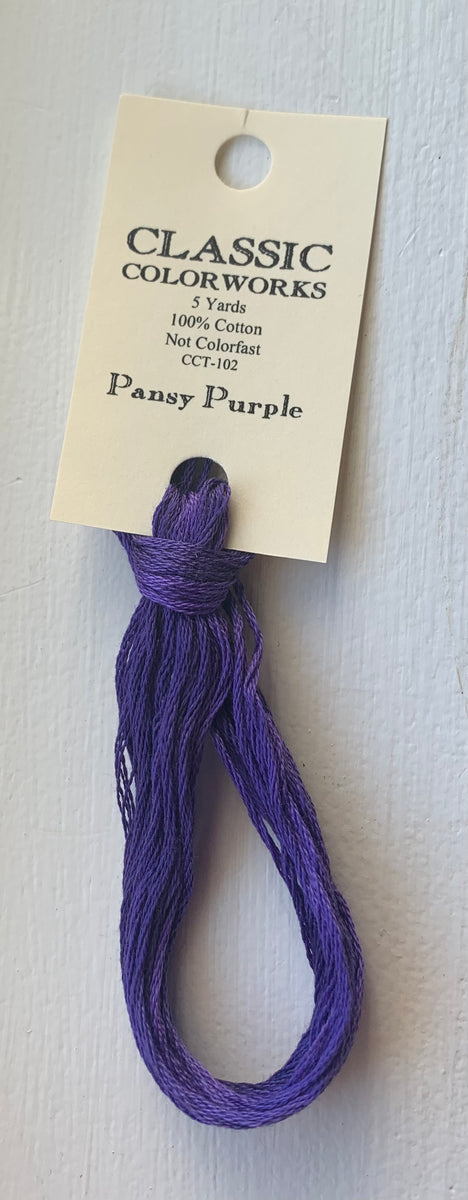 Pansy Purple Classic Colorworks CCW – Rebel Stitcher Designs