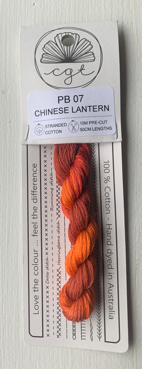 Chinese Lantern - Cottage Garden Threads – Rebel Stitcher Designs