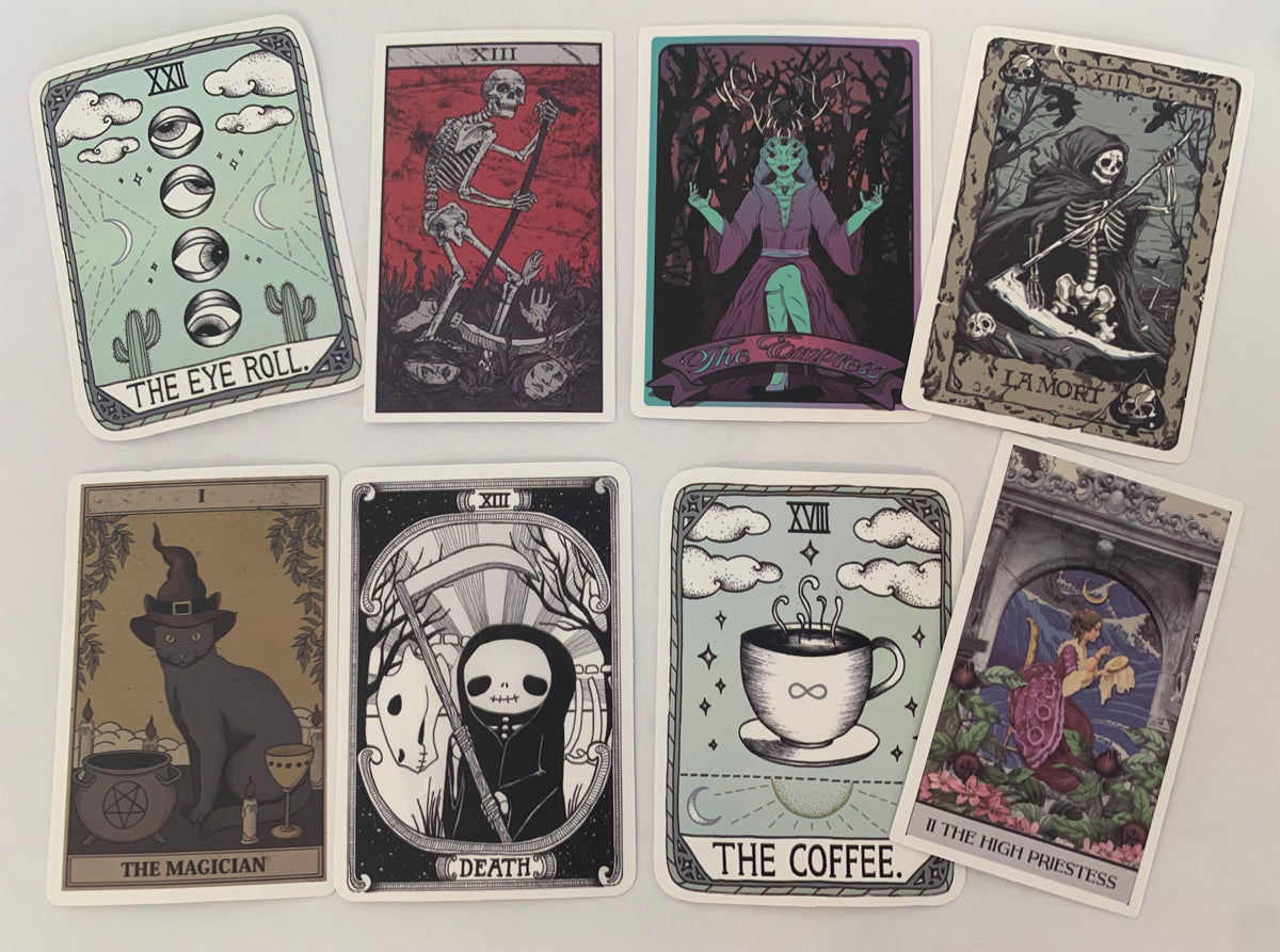 Tarot Card Sticker pack – Rebel Stitcher Designs
